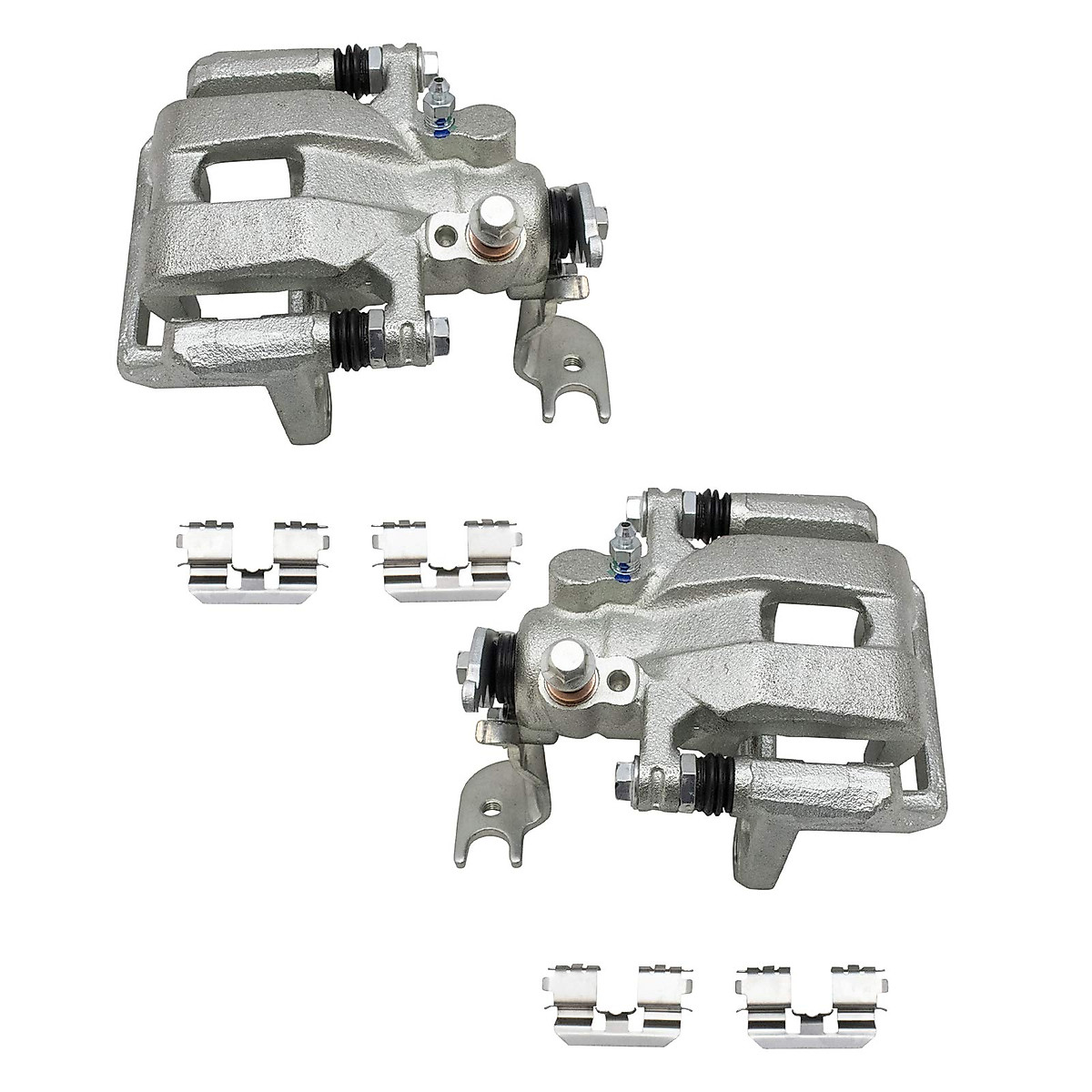 TRQ Rear Brake Caliper Set Compatible with 2009-2014 Acura TSX 2008-2012 Honda Accord