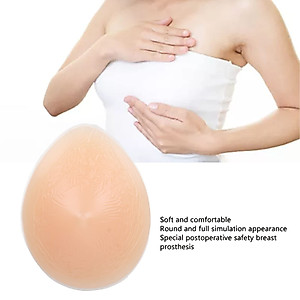 Silicone Breasts, Prosthetic Mastectomy Bra Tighten Lying Practice Simulation, Silicone Breast Form Mastectomy Prosthesis Self Adhesive Crossdress Transvestite Bra Enhancer (250g)