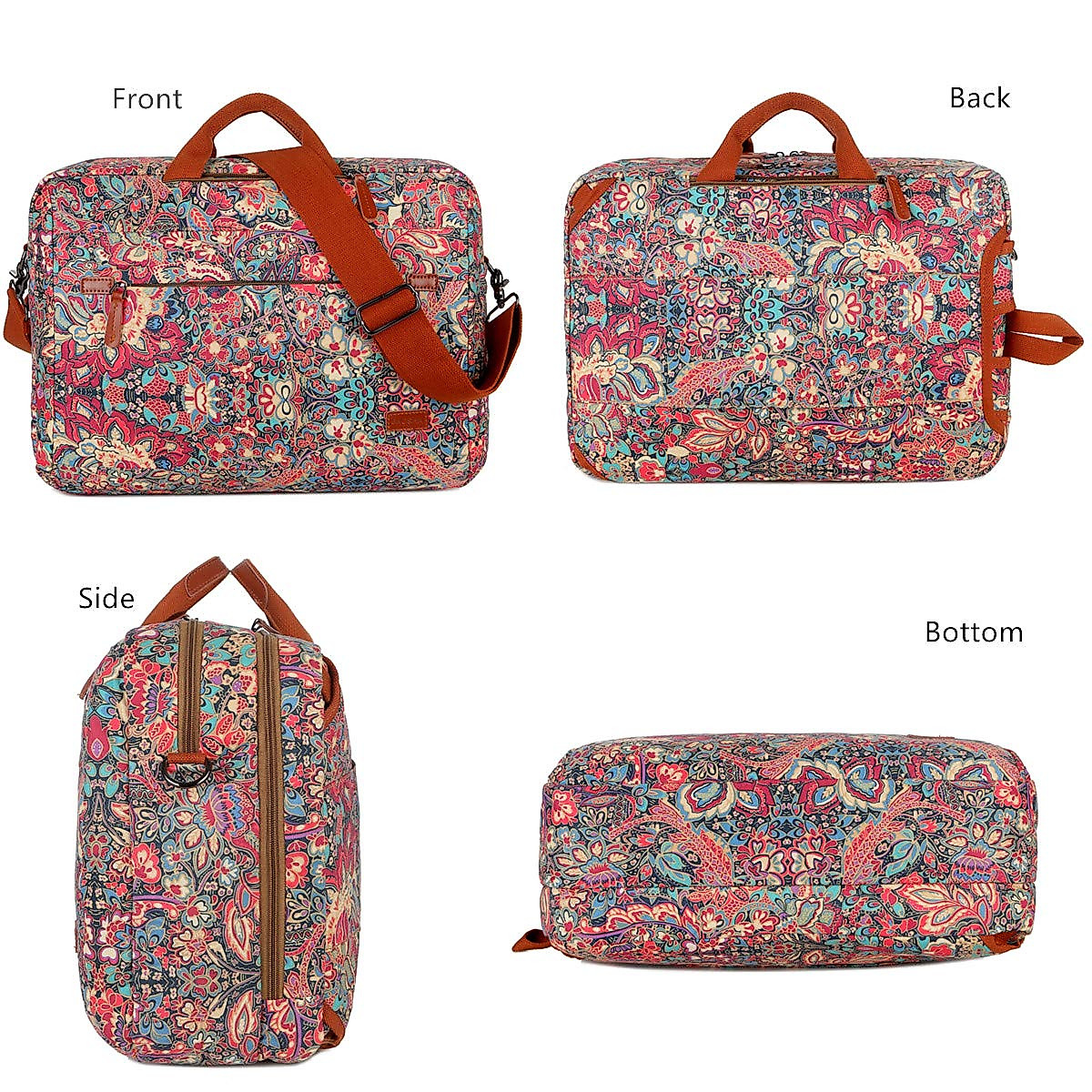 Baosha Large Convertible Backpack 17 Inch Laptop Bag Case Briefcase Travel Outdoor backpack for Women (HS)