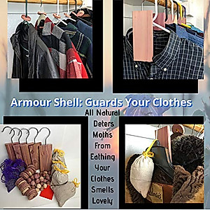 Moth Repellant for Clothes (65 Pack) - Cedar Hangers, Rings, Balls, Sachets and Dried Lavender Flower Sachets. Premium Quality USA Wood for Closet/Drawers, Protect Clothing with Home Fragrance to Love