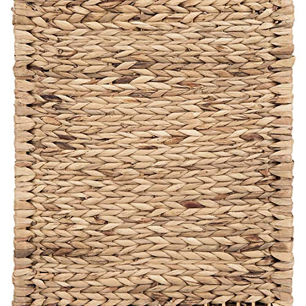 MyGift Handwoven Seagrass 3 Panel Room Divider Screen with Wood Frame, Folding Partition Room Divider, Brown