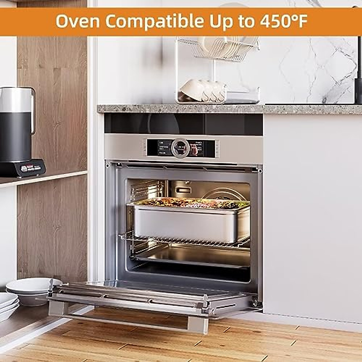 Full Size Steam Table Pans, 6pcs 4 Inch Deep Food Steam Table Pan Stainless Steel Hotel Pan for Food Warmer Party Restaurant Catering Supplies