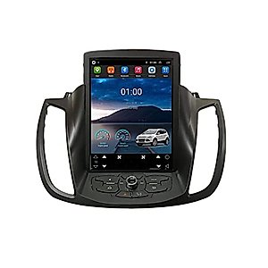 KUNFINE Tesla Style 10.4" Android Radio CarPlay Android Auto Autoradio Car Navigation Stereo Multimedia Player GPS RDS DSP BT WiFi Headunit Replacement for Ford Escape 2013-2018, if Applicable