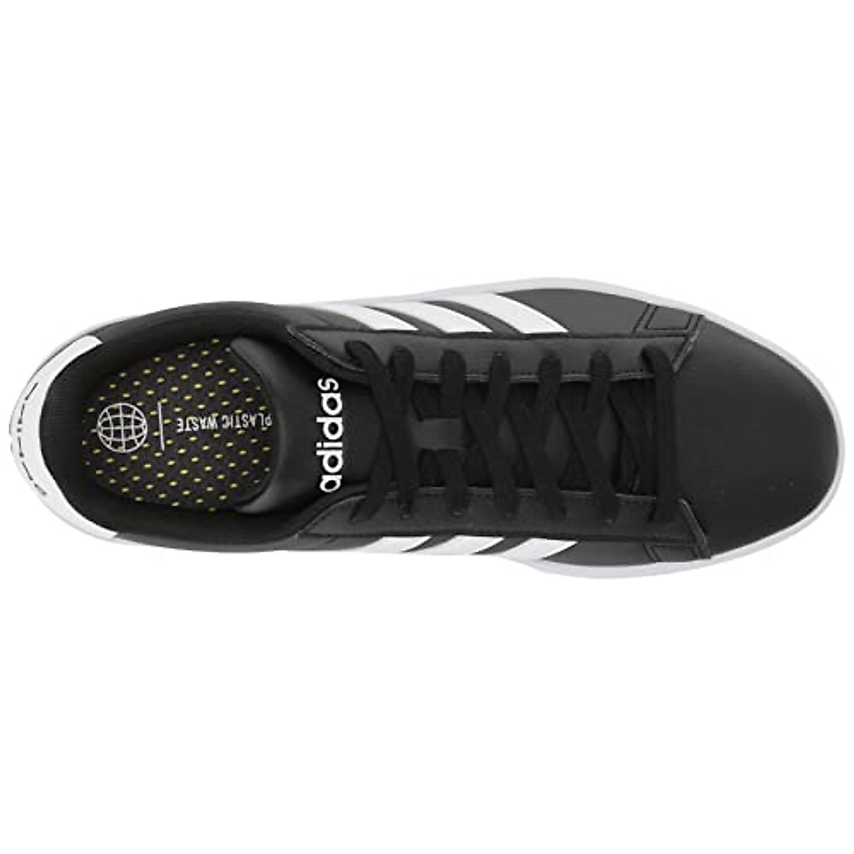 adidas Men's Grand Court 2.0 Tennis Shoe, Core Black/FTWR White/Core Black, 11