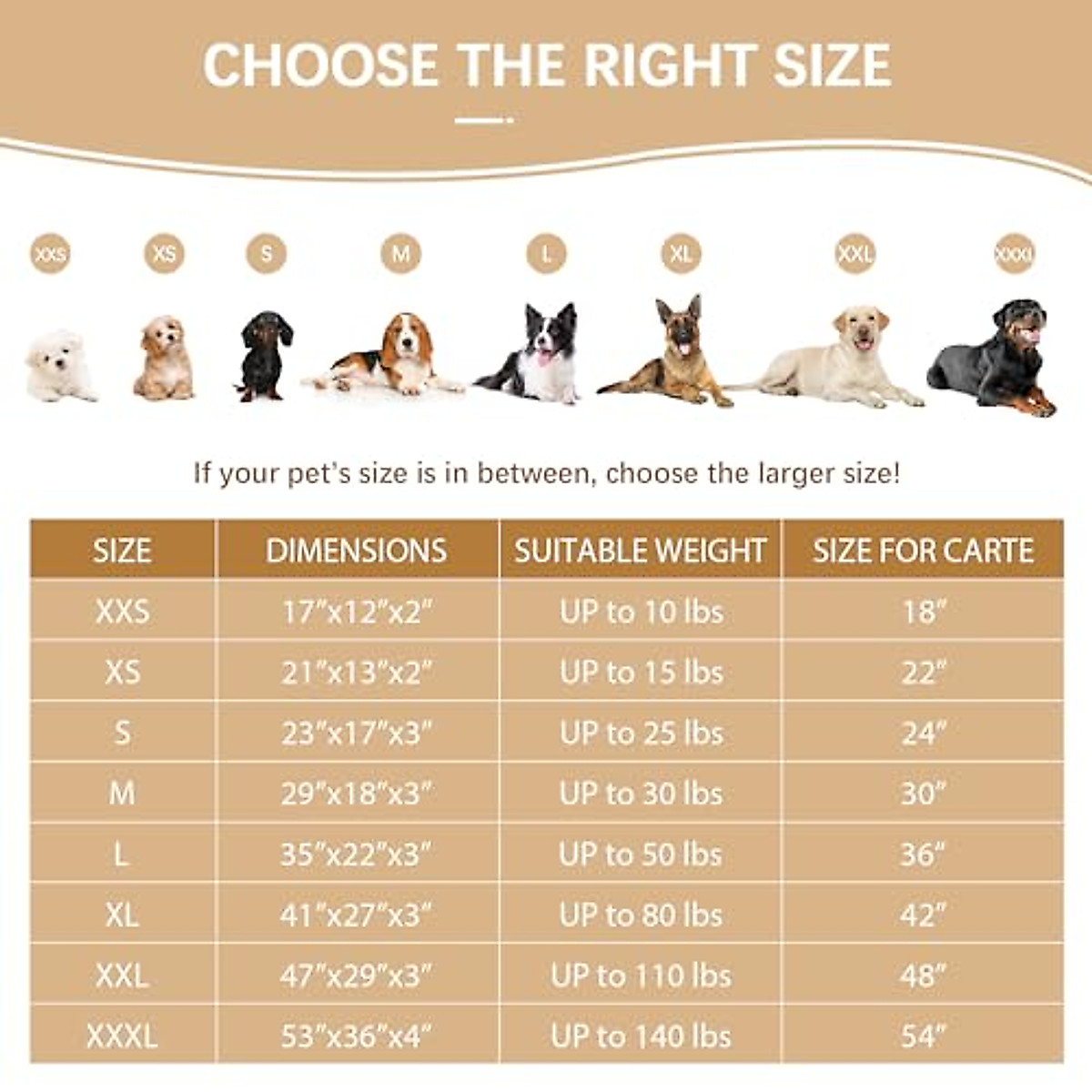 MIHIKK Large Dog Bed with Removable Washable Cover, Orthopedic Dog Crate Bed Large Breed, Waterproof Pet Bed, Big Flat Dog Beds Large Sized Dog Mattress, Dark Gray,36 inch