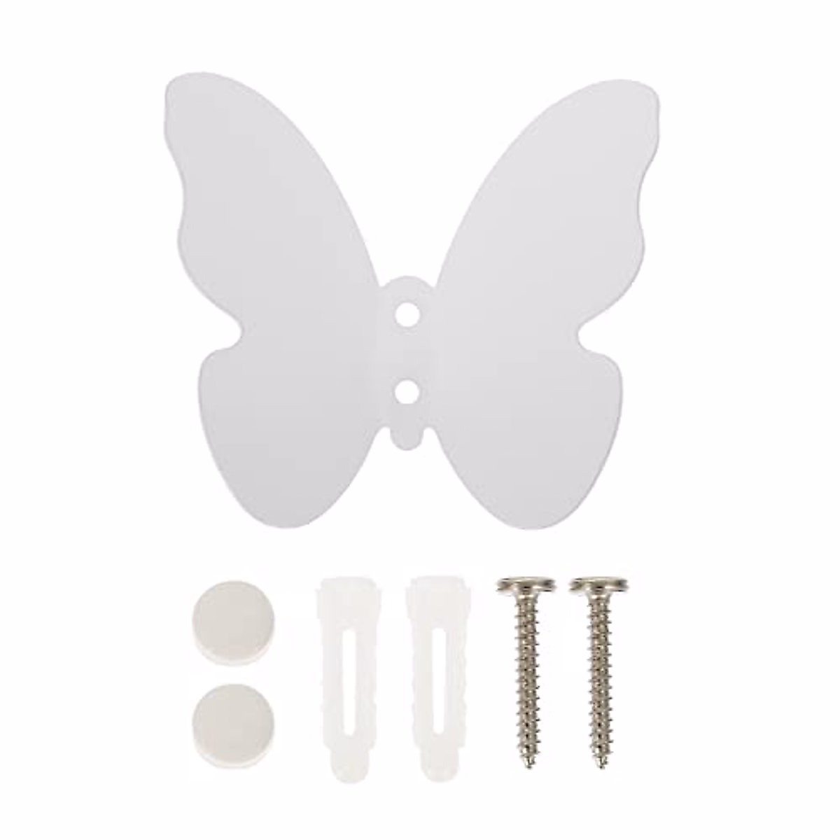 MAJHER 1set Handbag Umbrella Free Fashion Butterfly-Shape Hooks Punch Clothes Copper Hallway Mounted Screws Bedrooms Decor Towel for Hanging Entryway Door Hook Butterfly-Design Coat Hanger Hangers