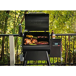 Traeger Grills Pro Series 575 Wood Pellet Grill and Smoker, Black & Pellet Grills BAC362 Folding Shelf, 25” L x 12 W, Black