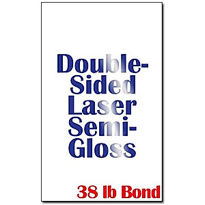 Legal Size (8 1/2" x 14") Laser Gloss Paper (38lb Bond) - 250 Sheets - for Laser Printers Only