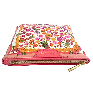 Estee Lauder Cosmetics Makeup Travel Bag (Amba Living x Estee Lauder ≈ Coral Print)