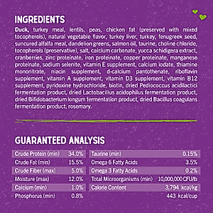 Stella & Chewy's Raw Coated Premium Kibble Cat Food – Grain Free, Protein Rich Meals – Cage-Free Duck Recipe – 5 lb. Bag