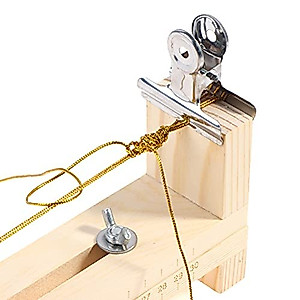 kekafu Wooden Jig Bracelet Maker Wristband Maker Kit, Adjustable Length Paracord Bracelet Maker, Safety Lanyards Weaver DIY Cord Knitting Braiding Tool for Wristband