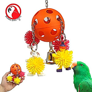 Bonka Bird Toys 1936 Ballspike Bird Toy Parrot cage Toys Cages African Grey Conure Cockatoo