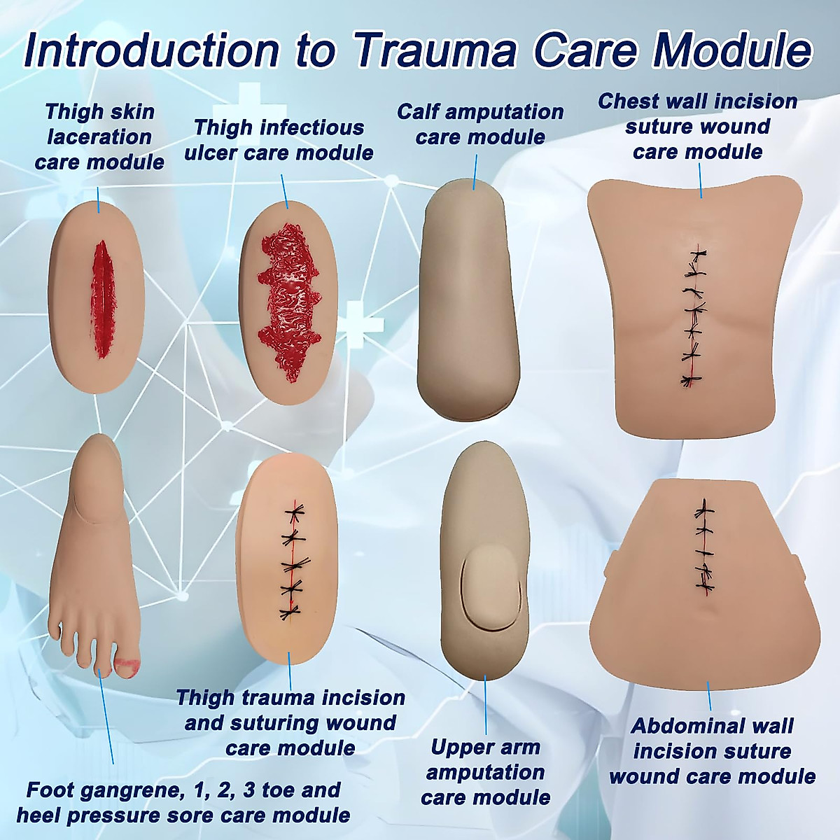 MZBZYU 5.7ft Life Size Patient Care Manikin Training CPR Simulator Basic Geri Nursing Skills Geriatric Human Model Mannequin Full Body for Students Education Teaching Medical Training Skills