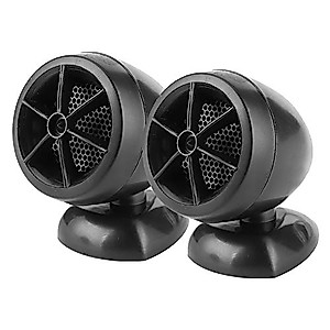 Yctze Car Tweeter 1200W 12V Tweeter Mini Horn Music Dome Loudspeaker for Car Audio System(Black) for tweeters for car Audio Competition tweeters for car Audio Tweeter Speakers for car Audio tweeters