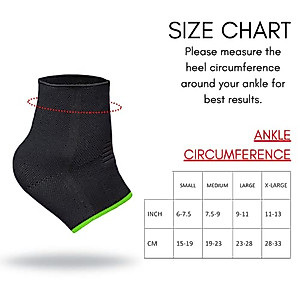 ikido Ankle Brace Compression Sleeve, Ankle Support Socks for Work, Gym, Sports, Plantar Fasciitis Foot Comfort Sleeve (1, Medium)