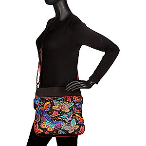 Laurel Burch Butterflies Crossbody Bag (Multi)