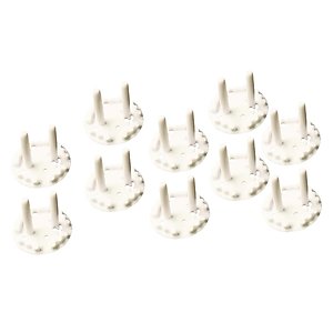 Baby Proofing Outlet Plugs Baby Safety Outlet Covers 2 Prong Plug Socket Protective Cover Electrical Safety Outlet Plugs for Home Office White 10Pcs Outlet Covers,Child Proof Plug
