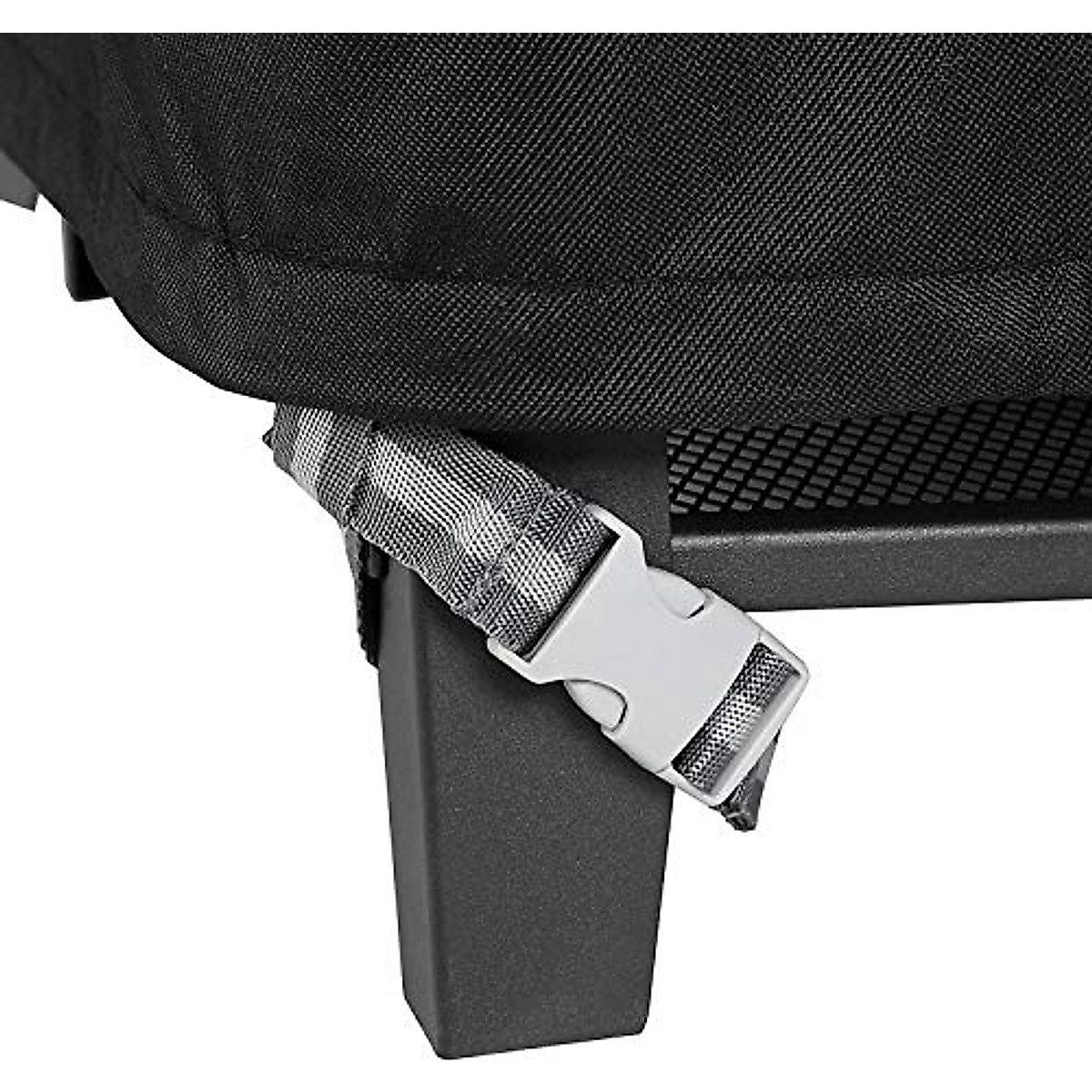 PJDH Outdoors Square Fire Pit Covers, 31Lx31Wx24H Inches Heavy Duty Waterproof 600D Polyster with Thick PVC Coating, Black