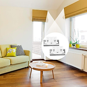 Jetec 4 Pieces Roman Shade Cord Pulley Small Plastic Cord Lock for Roman Pleated and Australian Shades