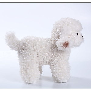 CU-MATE Poodle Plush Puppy Plushie Realistic Dog Stuffed Animal Toy Adorable Hugging Sleeping Pillow for Kids Friends