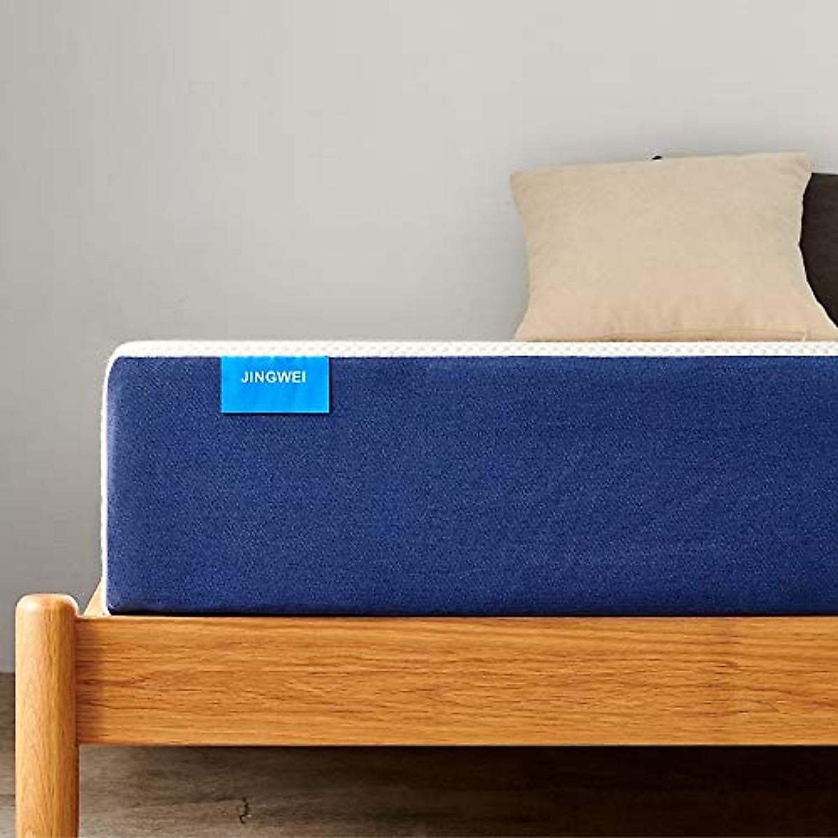 JINGWEI Queen Mattress, 10 inch Gel Infused Memory Foam Mattress in a Box, Premium Bed Mattress with Breathable Soft Cover - Medium Firm Feel-Ventilated Design for Sleep Supportive & Pressure Relief