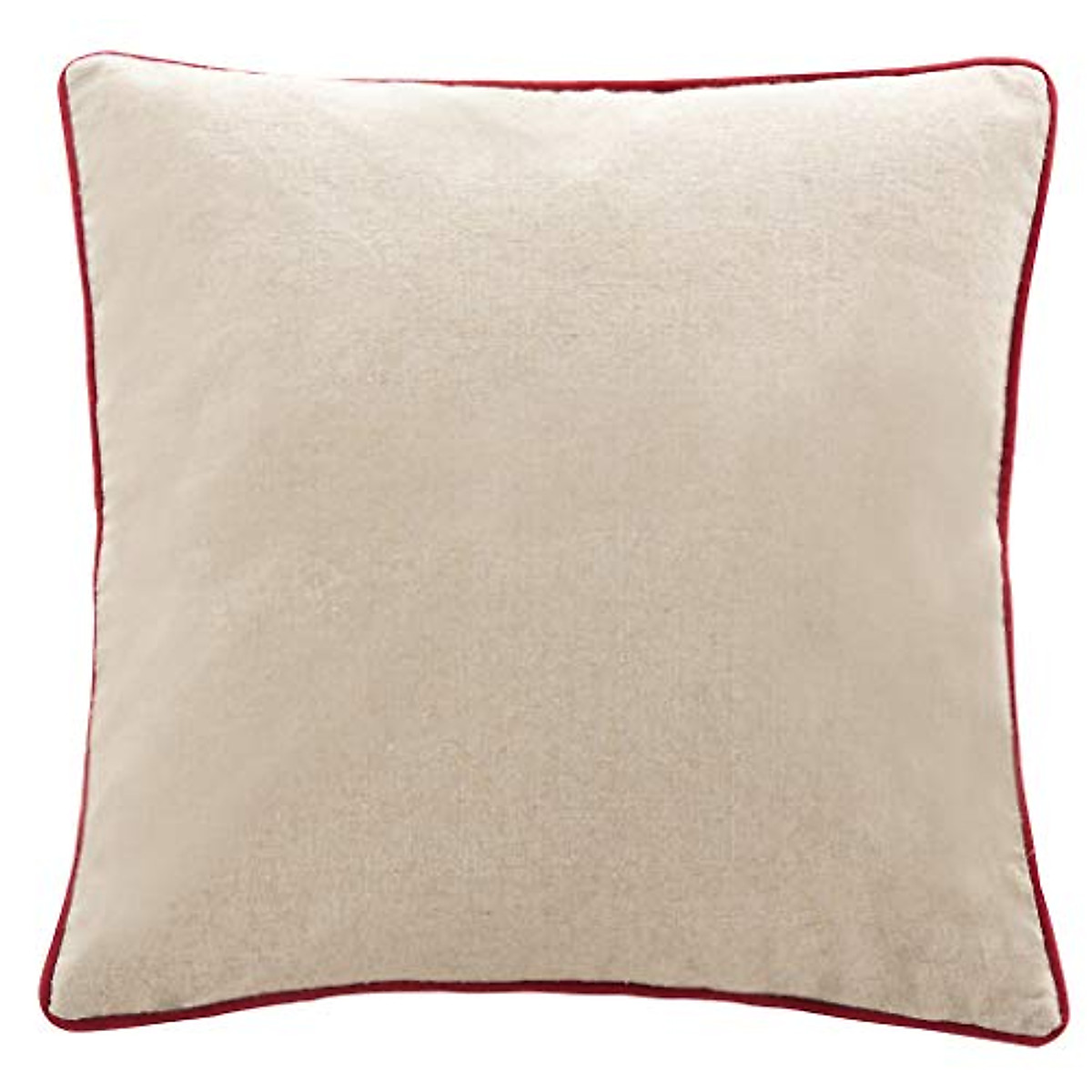 Safavieh Home Merry Green and Red and Beige Christmas 18-inch Decorative Pillow Pillow, 1 Count (Pack of 1)