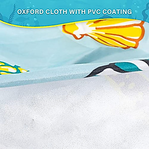 Ladadee Foldable Round Dog Swimming Pool Cover, for 48" Collapsible Outdoor Tub,PVC Coating Waterproof and UV Protection, Leakproof Washable Kiddie Pet Small Paddling Bath Accessories