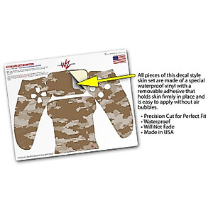 WraptorSkinz Skin Wrap compatible with Sony PS5 DualSense Controller WraptorCamo Digital Camo Desert (CONTROLLER NOT INCLUDED)