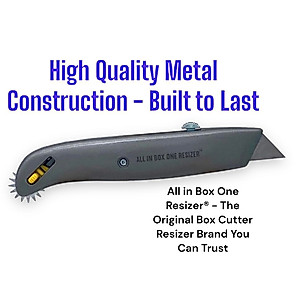 Box Resizer Tool with Scoring Wheel - Utility Knife Cardboard Scorer, Reducer - Box Cutter Sizer Tool for Resizing Reducing Size of Shipping Boxes