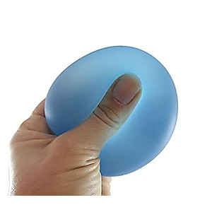 Set of 5 Sugar Balls - Galaxy/Glitter/Swirl/Rainbow/Solid - Thick Glue/Gel Stretch Ball - Ultra Squishy and Moldable Slow Rise Relaxing Sensory Fidget Stress Toy (Random Colors)