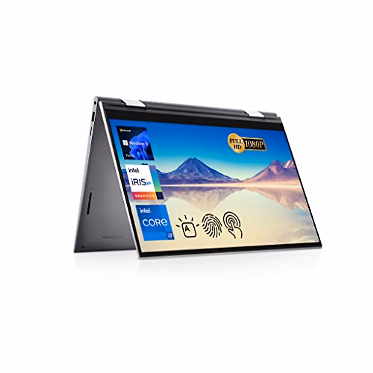 2022 Newest Dell Inspiron 5410 2-in-1 Laptop, 14" FHD Touchscreen, Intel Core i7-1195G7 Processor, Backlit KB, Fingerprint Reader, Webcam, Wi-Fi 6, HDMI, Win11 Home, Silver (16GB RAM | 1TB PCIe SSD)