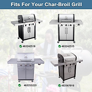 Repair Kit for Charbroil 463242516 463242515 463355220 463367016 463342620 463342420 Grill Parts, G466-2400-W1 Cooking Grate Infrared Emitter & G474-0017-W2 Grill Grate for Charbroil 463242516 Grill