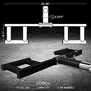 Yes4All Viking Press Attachment/Landmine Attachment for Barbell – Great Landmine Exercise Equipment for 2-Inch Olympic Barbell