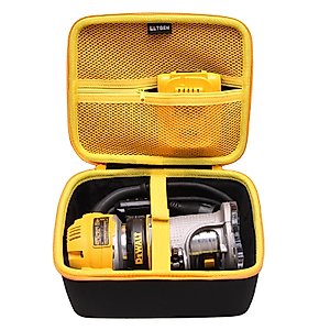 LTGEM Hard Case for DEWALT DCW600B / DWP611 20V Max XR Cordless Router - Travel Protective Carrying Storage Bag(Case Only)