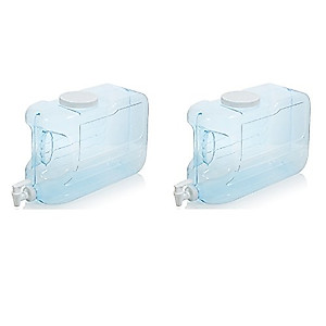 Arrow H2O 2.5-Gal Slimline Beverage Dispenser, Blue - 2 Pack