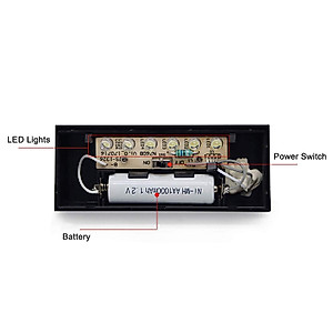 LED Solar House Number Light, Garden Numbers Solar Powered Address Sign LED Illuminated Outdoor Plaques and Wall Art Lighted Up for Home Yard Street (Digit 1)