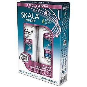 Skala - Linha Expert - Kit Bomba de Vitaminas Shampoo e Condicionador 2 x 325 Ml - (Expert Collection - Vitamin Bomb Shampoo & Conditioner Set (2 x 11 Fl Oz))
