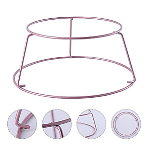 Hemoton Bread Cooling Rack Cooling Rack Round Mega Cooling Rack Roasting Rack Baking Cooling Rack Cake Mold Rack Pastry Rack Rose Gold Cake Stand Cake Holder Large Stainless Steel Chiffon