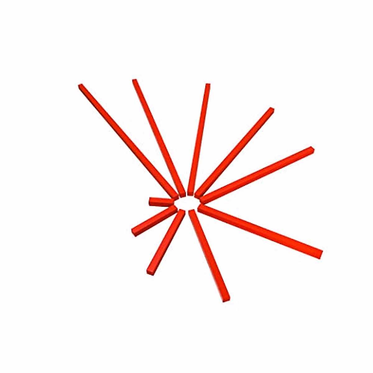 Montessori Toys for 3+ Year Old Long Red Rods Without Digital Cards Stacked Arrangement Sensory Toys Montessori Math Game Preschool Learning Wooden Toys for Toddlers