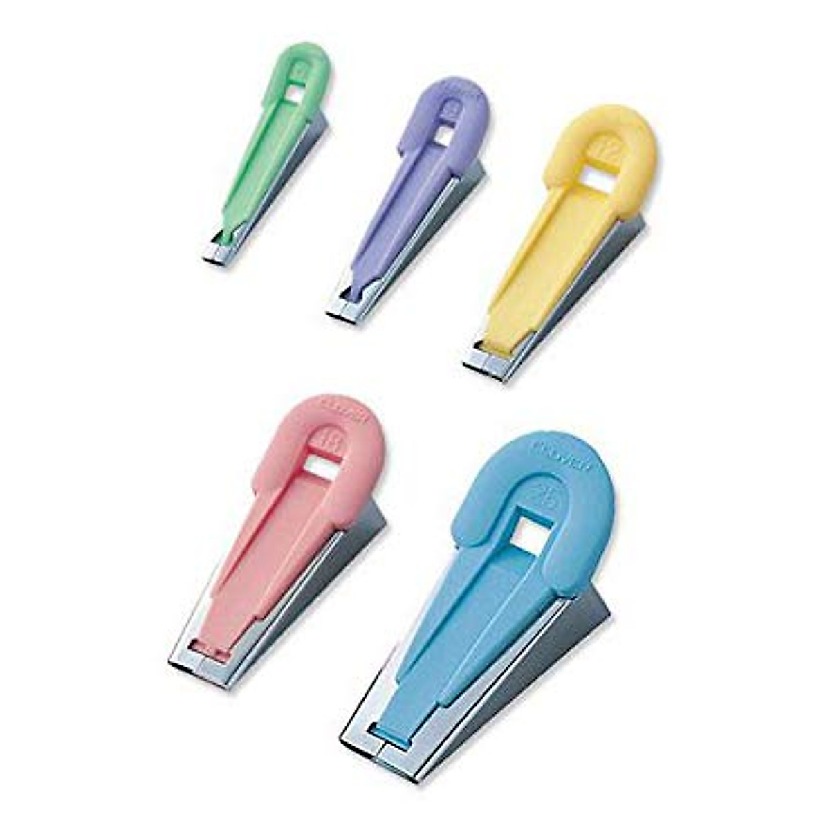 Clover Fusible Bias Tape Maker - Bundle of All 5 Sizes - 1/4" 3/8" 1/2" 3/4" 1" Set