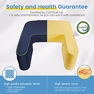 Keduwa Reading Pillow for Gaming,Lap Desk Pillow for Laptop，Arm Rest Pillow for Reading, Working, Crocheting, Playing Steam Deck Switch or Sitting in Bed,Sofa