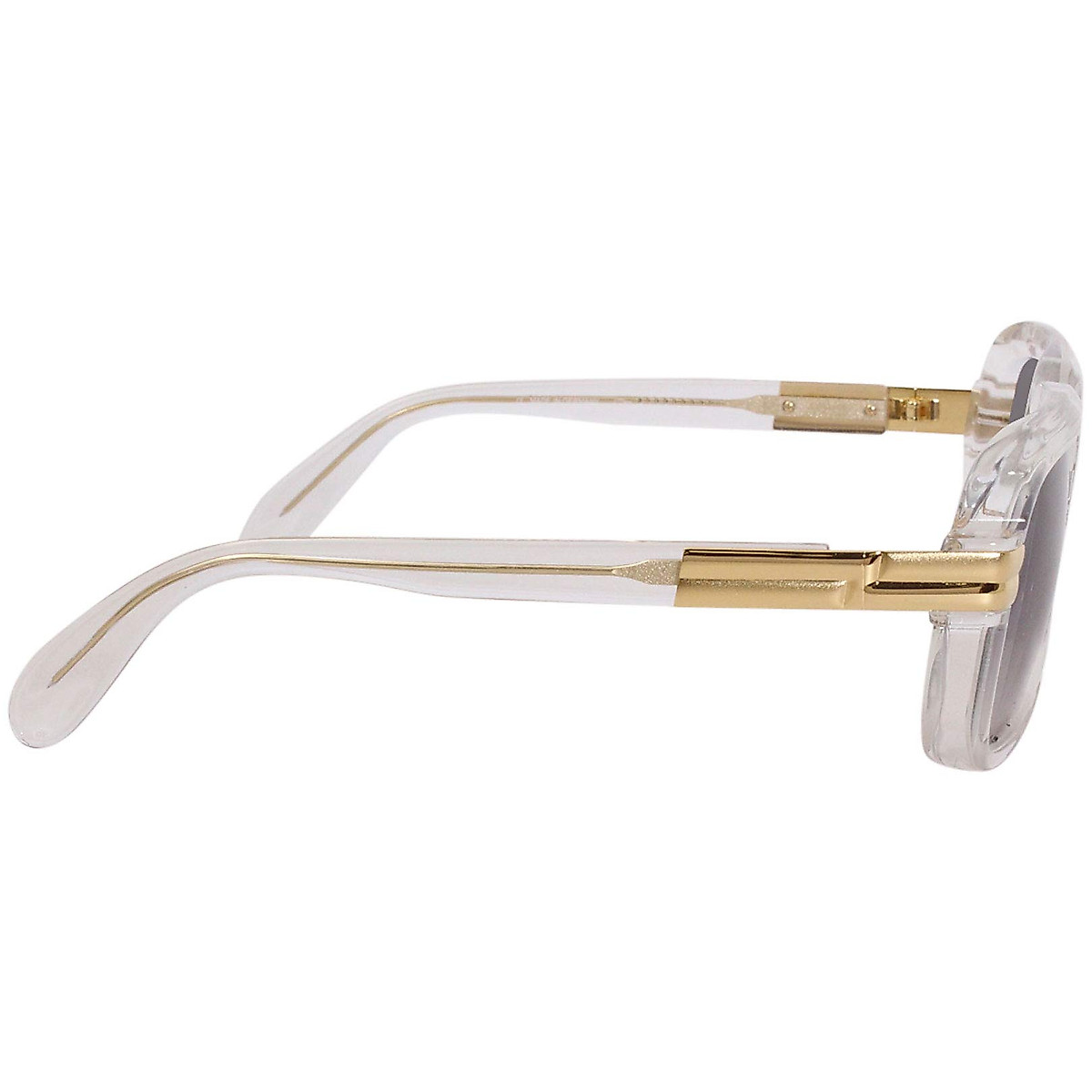 Cazal 607 Sunglasses, Crystal Frame/Grey Gradient Lens, 56mm