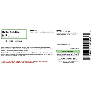 ALDON Innovating Science 5 pH Standard Buffer Solution, 500mL - The Curated Chemical Collection