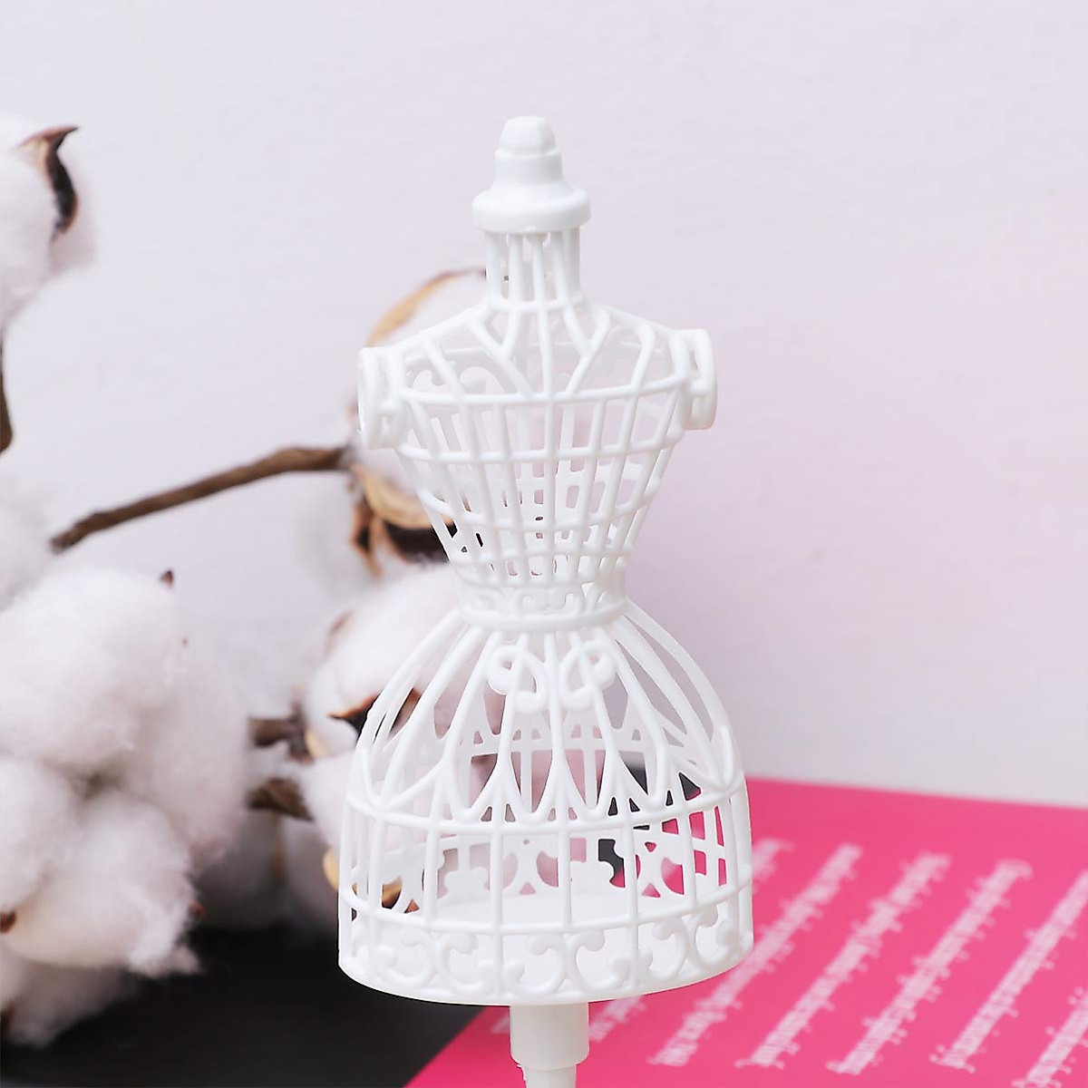 15pcs Doll Dress Form Mini Mannequin Dress Form Cloth Gown Clothing Clothes Gown Display Mini Mannequin Model Stand for Doll Display Holder Toy