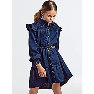 Mayoral 12-07943-071 - Jean Dress for Girls 18 Years Dark