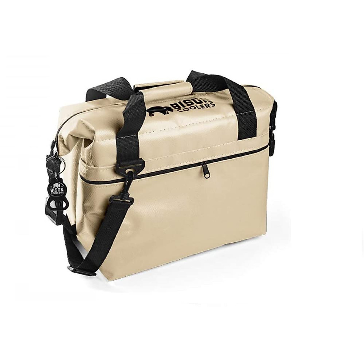 Bison Soft Cooler, Small Cooler Bag, Travel Cooler, Soft Sided Cooler Bag, Camping Coolers, Insulated Cooler, Soft Cooler Bag, Travel Cooler for Car, Bag Cooler (12-Can, Sand)