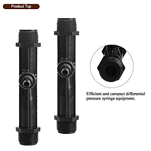 YXQ 3/4Inch Irrigation Venturi,Fertilizer Mixer Injectors Tube Agriculture Tool Plastic Black for Outdoor Garden Farm Lawn 2Pcs