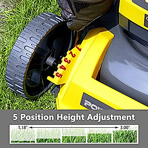 Lawn Mower Dual-Force Cutting Cordless Lawn Mower (17inch 40V4.0Ah)…