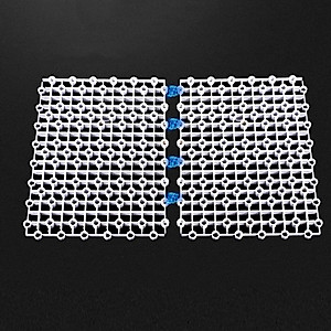 2pcs Fish Tank Filter Plate Fish Tank Bottom Filter Plate PVC Filter Plate