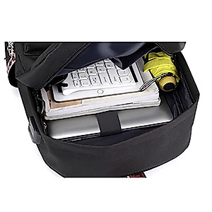 CRIVOX Kpop Backpack Lisa Rose JISOO Jennie Backpack Laptop Backpack with USB Charging Port Travel Outdoor Daypack for Girls